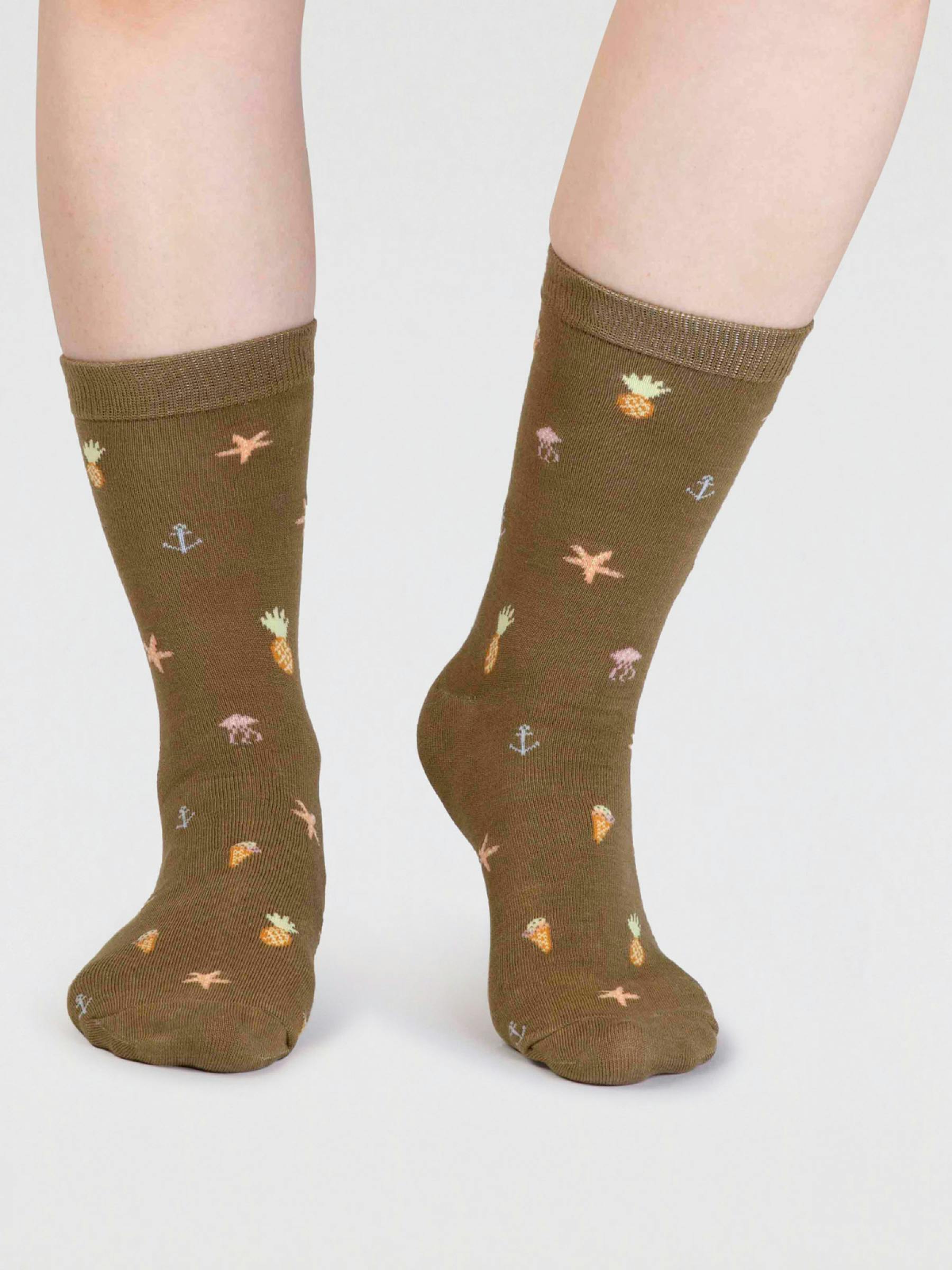 Women's Willa Bamboo Seaside Socks from Thought