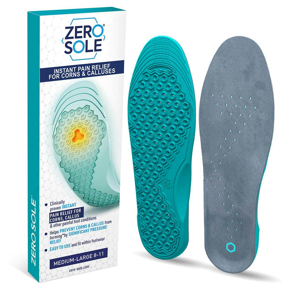 Zerosole Pressure Relief Insoles for Corns and Callus